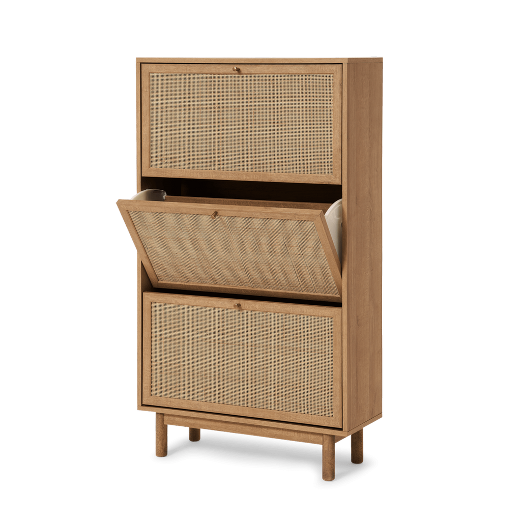 Hannah Shoe Cabinet, Riviera Oak – Mopio