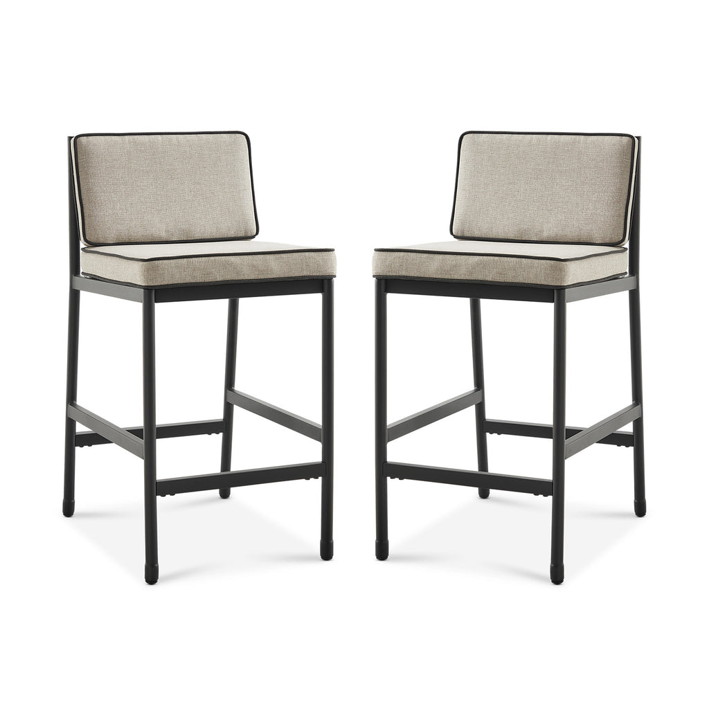 Odelia Counter Chairs (Beige) | Mopio