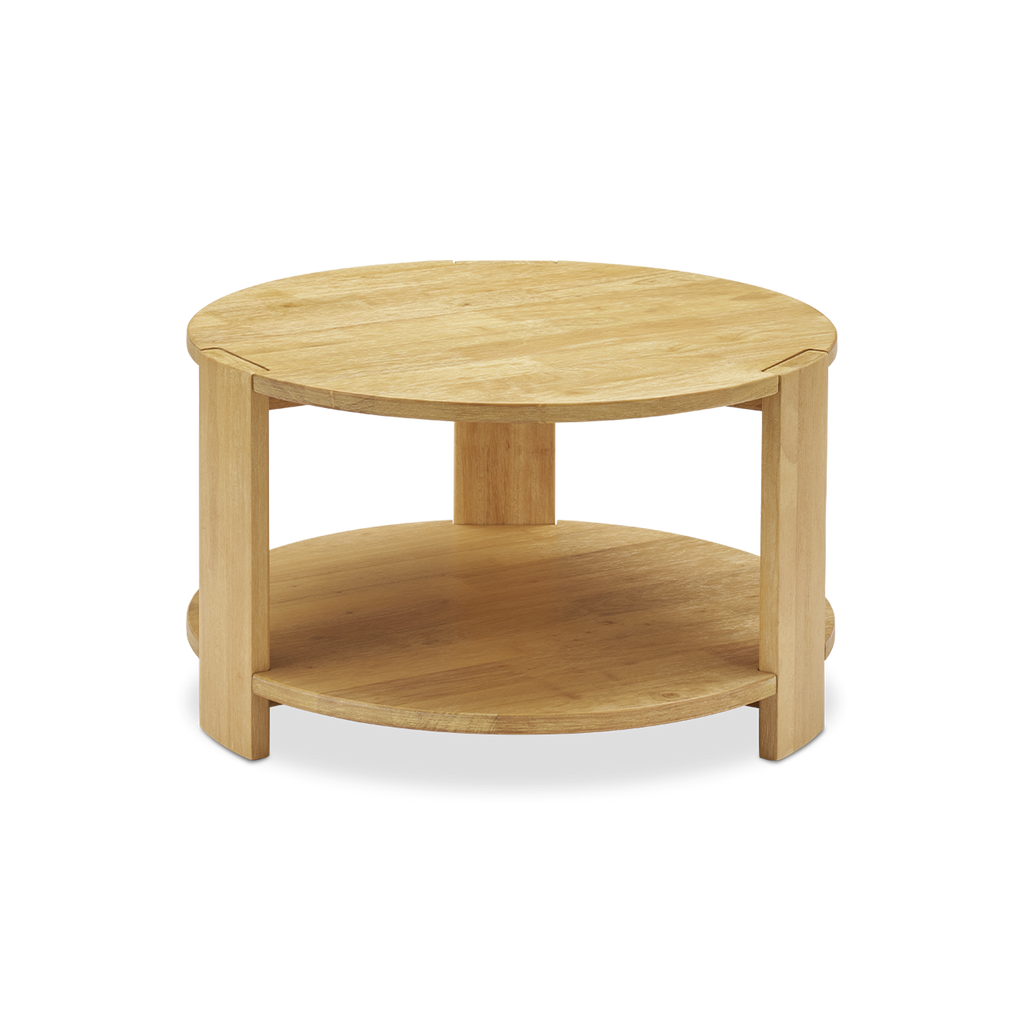 Logan Solid Wood Round Coffee Table – Mopio
