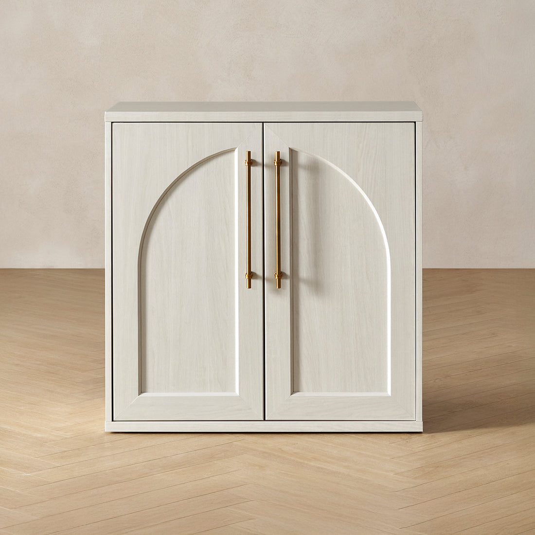 Blake Modular Storage Cabinet Arched, White Oak – Mopio