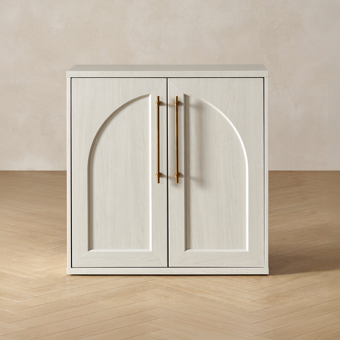 Blake Modular Storage Cabinet Arched, White Oak – Mopio