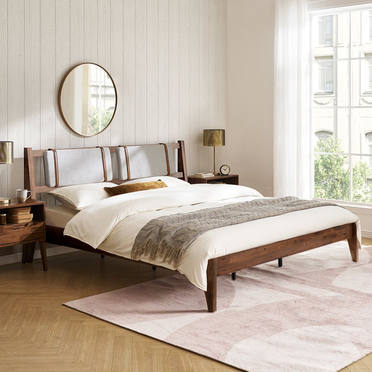 Blake Modular Storage Cabinet Arched, White Oak – Mopio