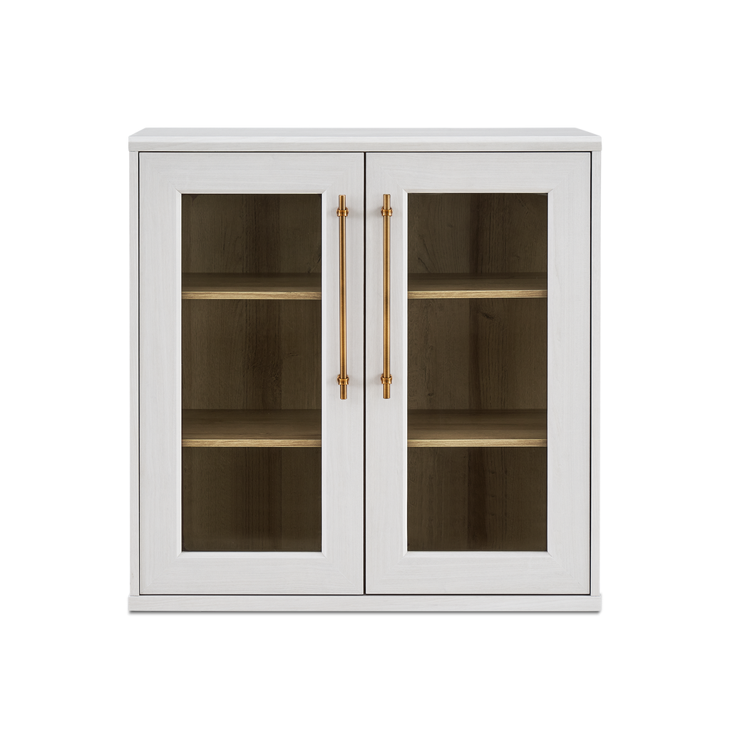 Blake Modular Storage Cabinet Acrylic, White Oak – Mopio