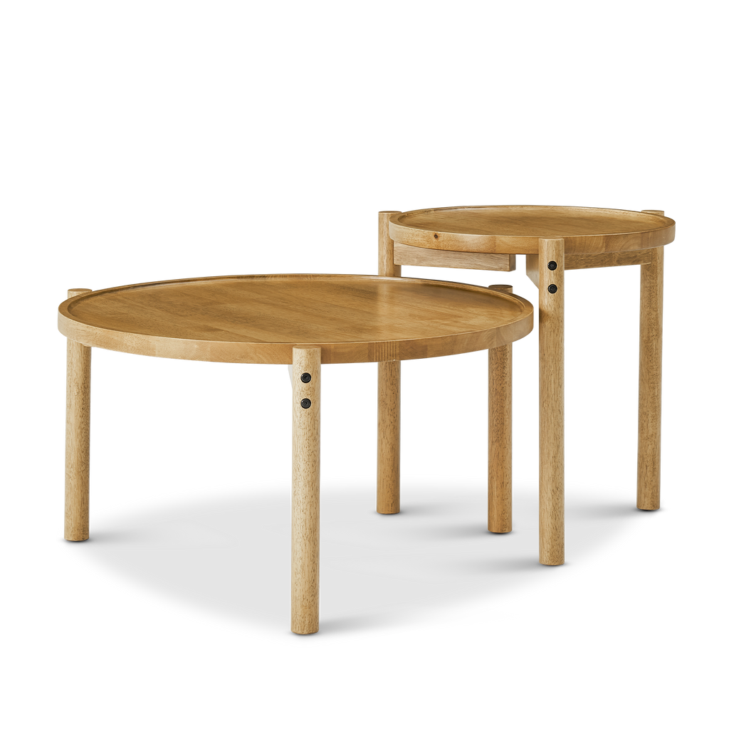 Dylan Solid Wood Nesting Coffee Table Set – Mopio