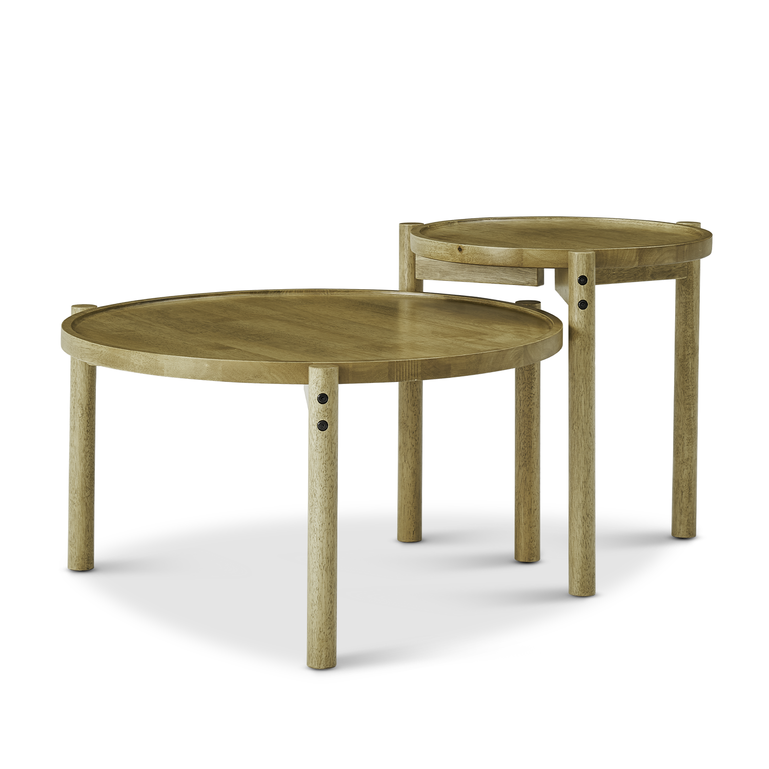 Dylan Solid Wood Nesting Coffee Table Set – Mopio