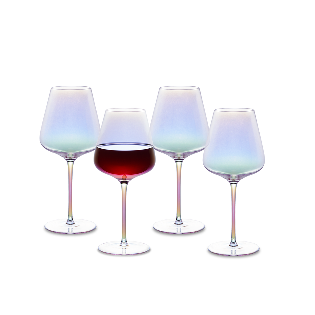 Enchant Wine Glass Set of 4, Iridescent – Mopio
