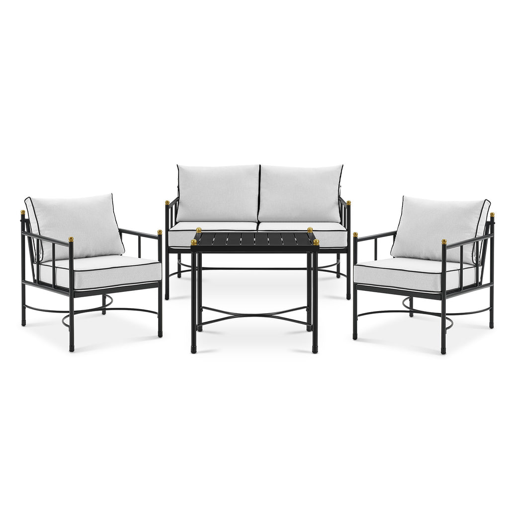 Odelia Outdoor 4-Piece Patio Set | Mopio